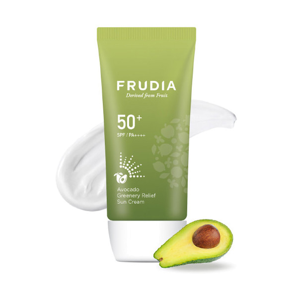 Солнцезащитный крем Frudia Avocado Greenery Relief Sun Cream SPF50+ PA ...